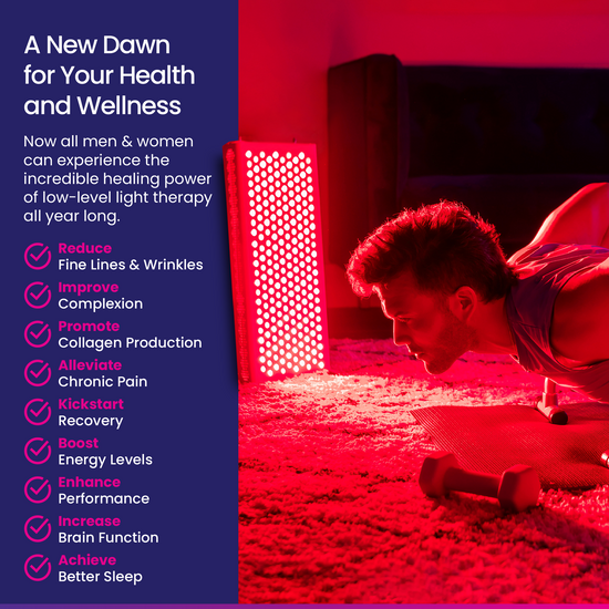 OptiGlo Red Light Therapy Device | Impressively Strong 1000W – Opti-Glo